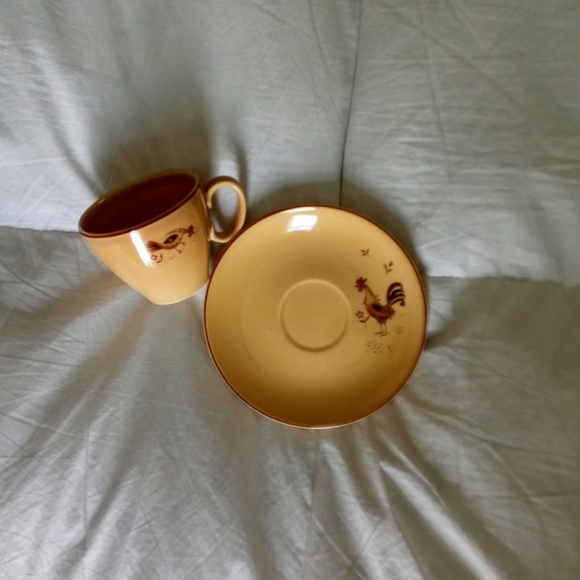 Harmony House | Kitchen | Vintage Rooster Cup And Saucer Set | Poshmark